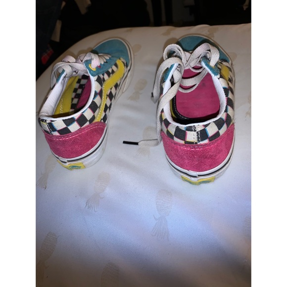 Vans | Shoes | Little Boys Crazy Colored Checker Vans | Poshmark